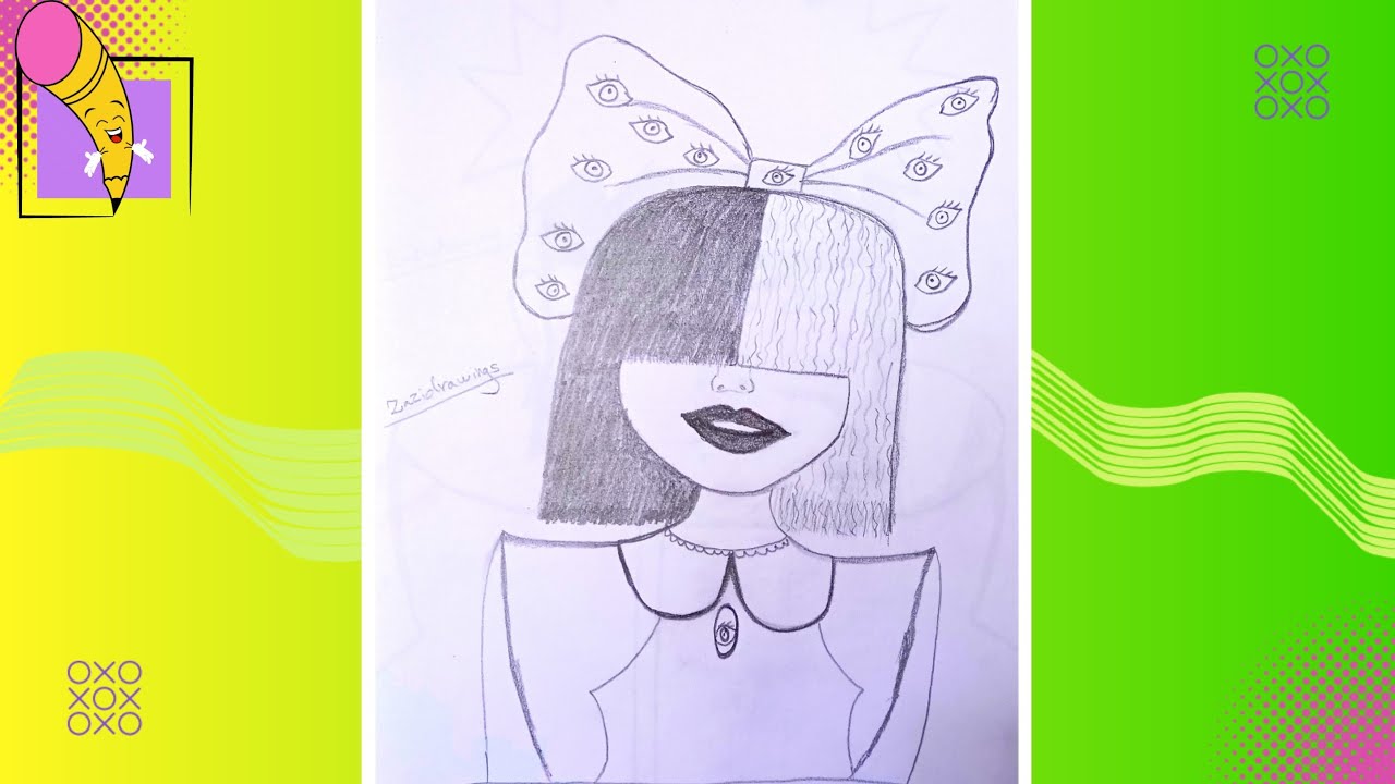How to draw a girl with bangs Hairstyle ||pencil sketch drawing # ...