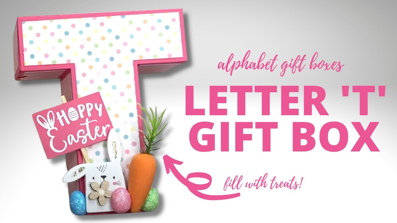 DIY Letter T Gift Box Design | Personalised Packaging ideas! - YouTube