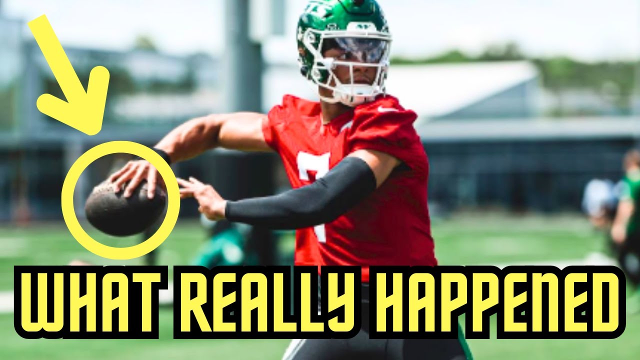 Justin Fields Throwing ROCKETS To Garrett Wilson At New York Jets ...