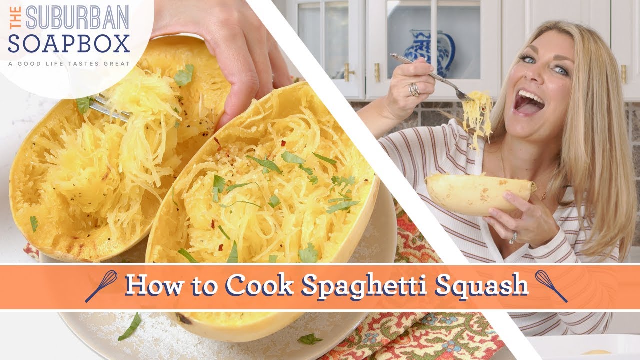 The EASIEST way to cook Spaghetti Squash in minutes! - YouTube