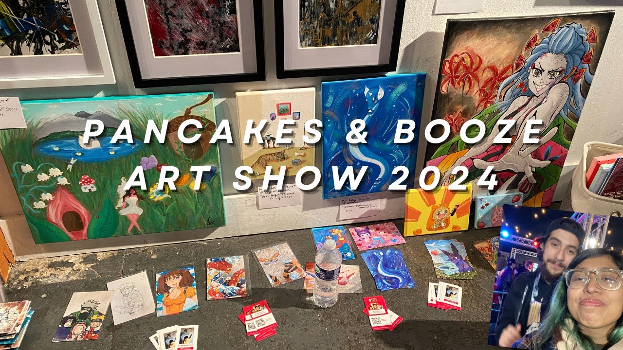 15th anniversary pancakes and booze art show 2024 - mini vlog - YouTube