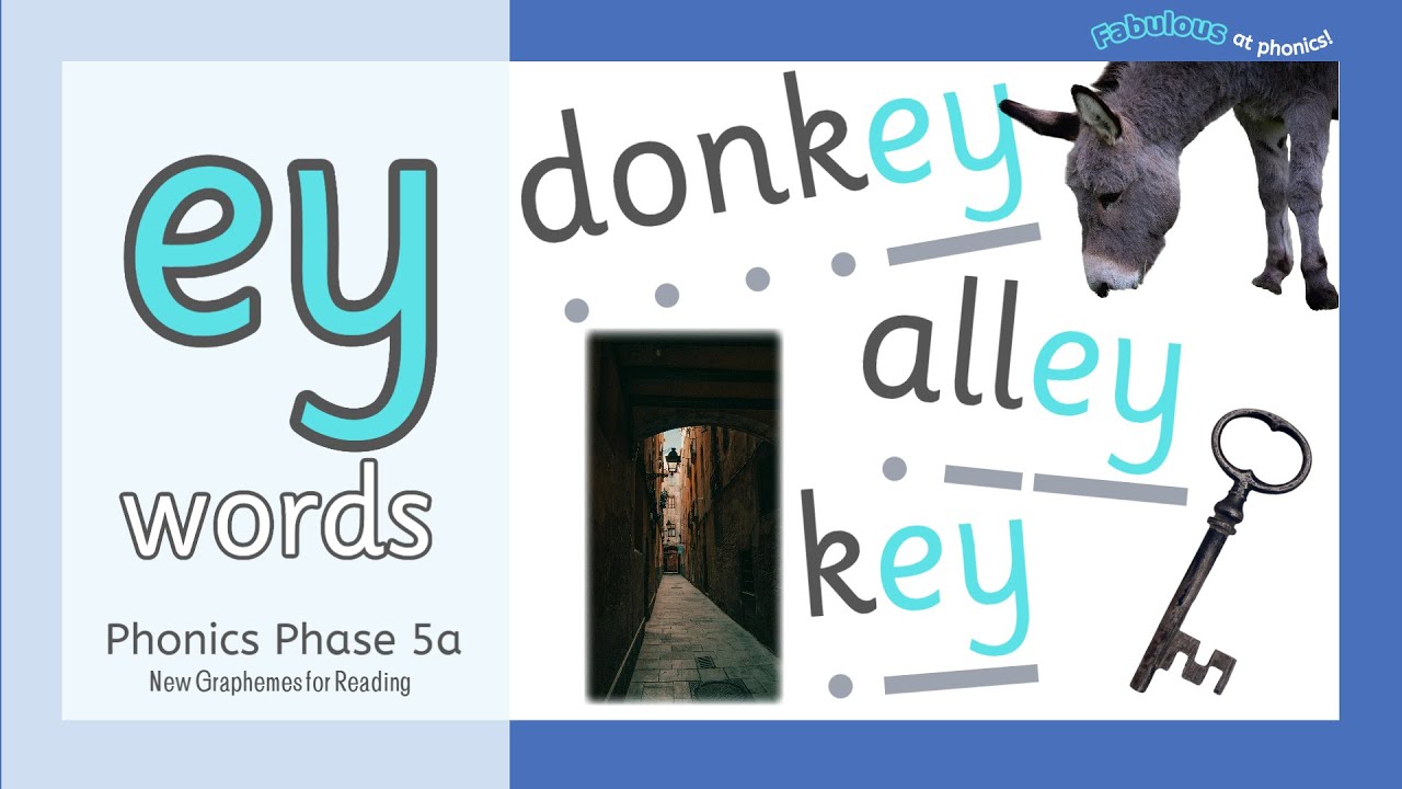 ey Words | Blending for Reading | Phonics Phase 5a - YouTube