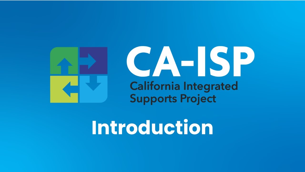 California Integrated Supports Project: Introduction - YouTube