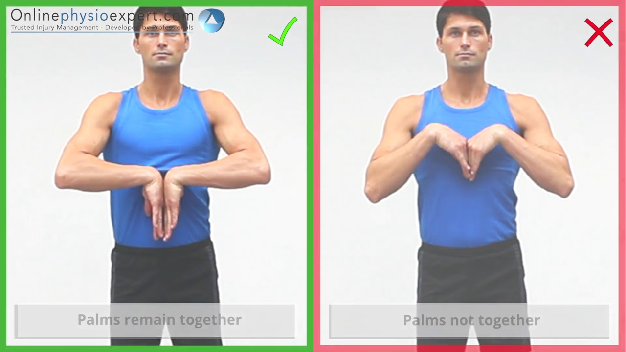 Wrist flexion mobility reverse prayer stretch - YouTube