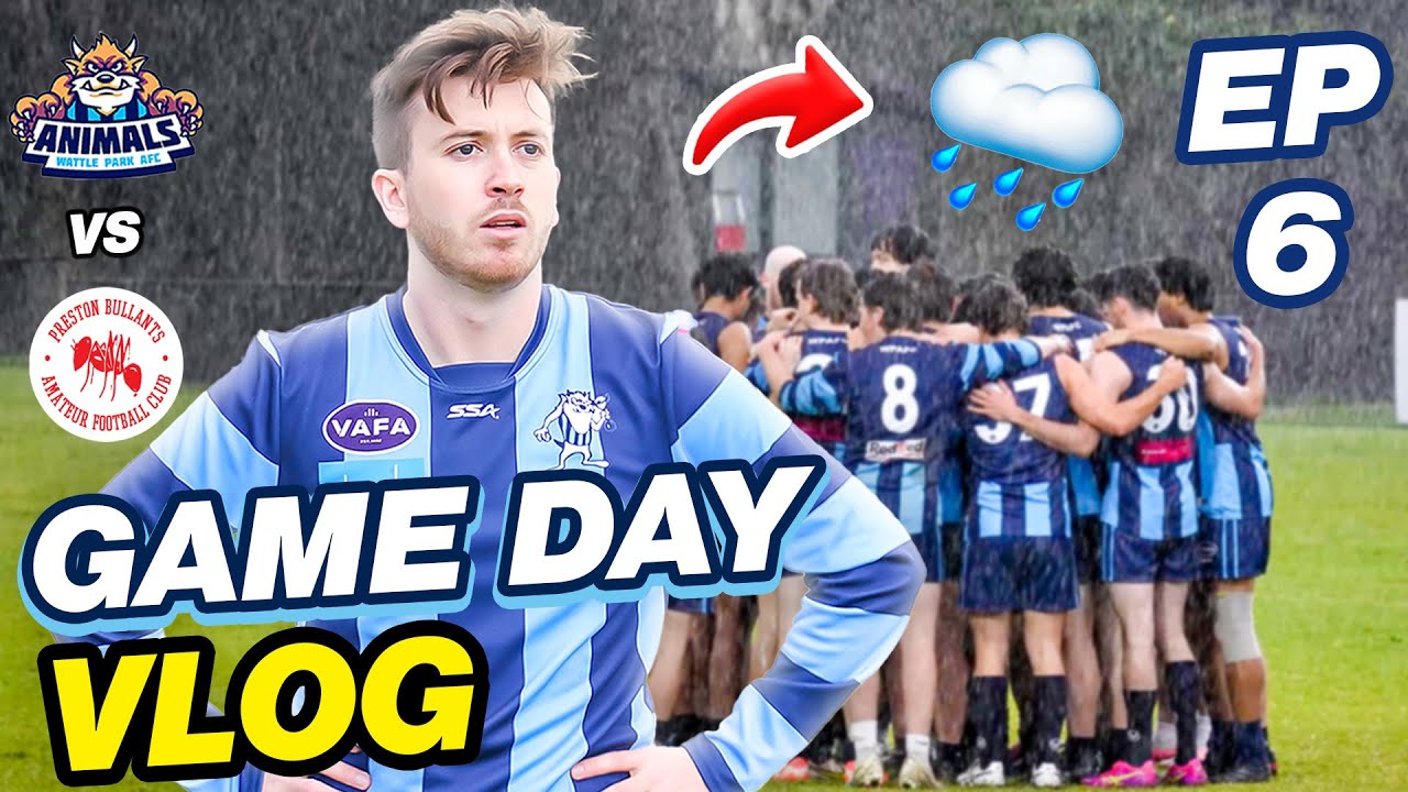 Wet Weather Footy! | Div 12 Ressies Game Day Vlog (Round 6) 2025 - YouTube