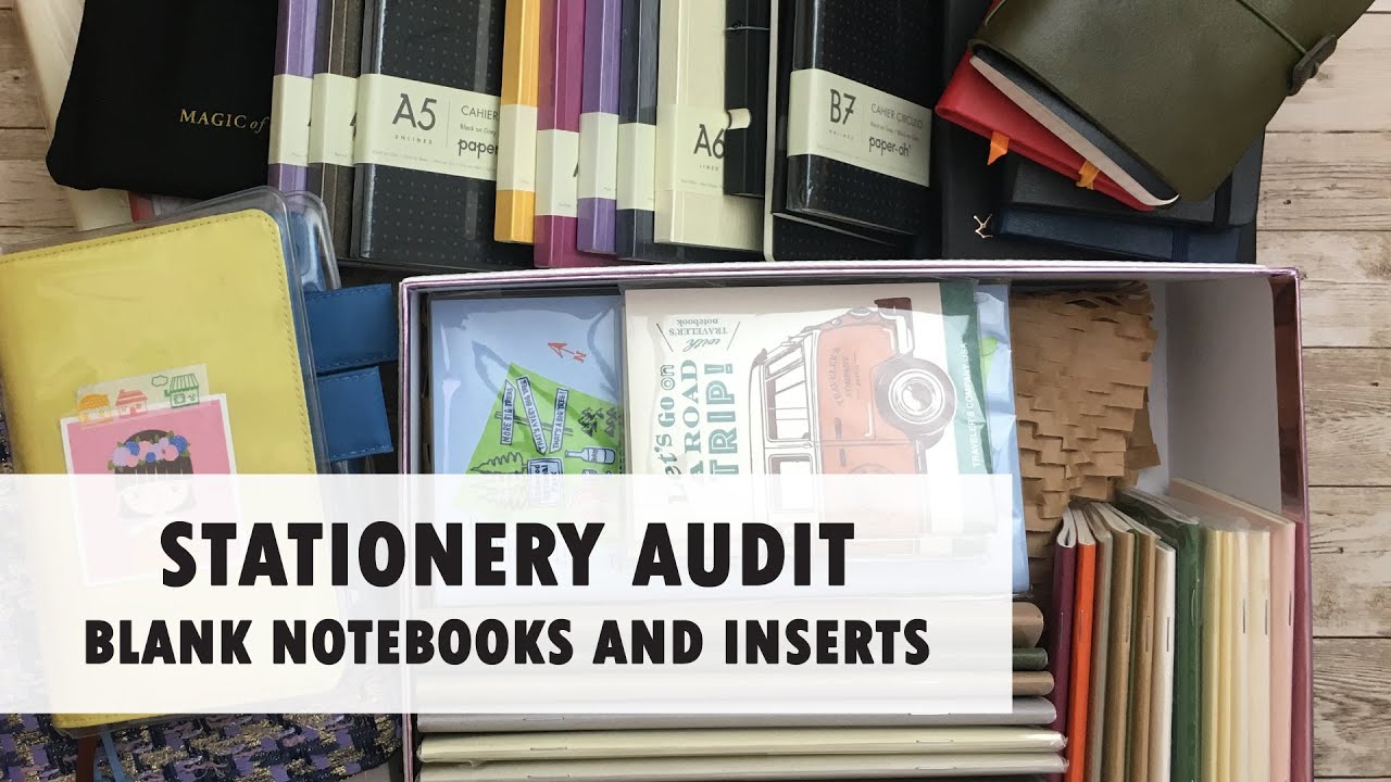 Stationery Audit - How many blank notebooks do you have? - YouTube