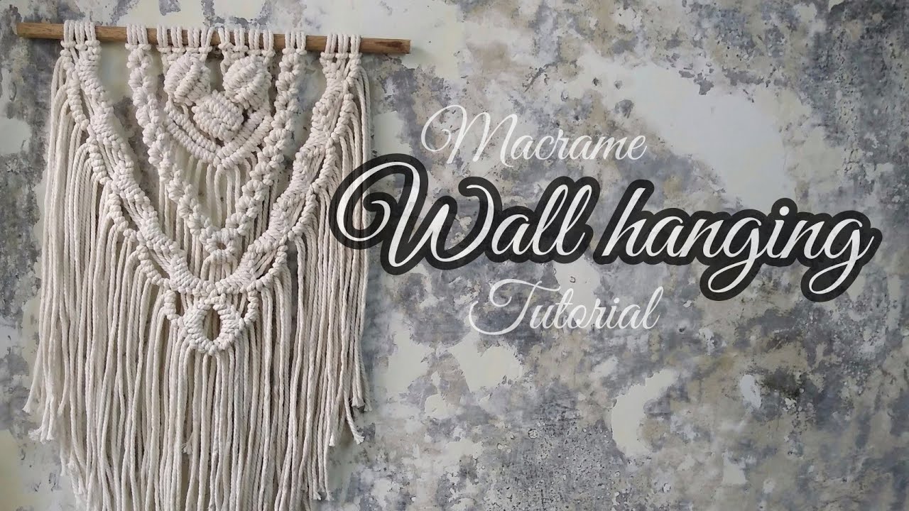 DIY MEMBUAT MACRAME PEMULA | PART 8 #macramewallhanging #macrameschool ...