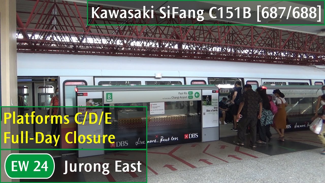 [Platforms C/D/E Closed] SMRT C151B [687/688] at Jurong East - YouTube