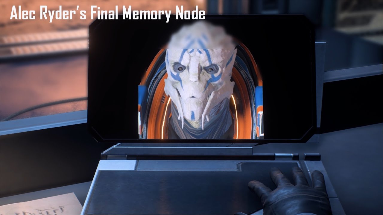 Mass Effect Andromeda - Alec Ryder's Final Memory Node - YouTube