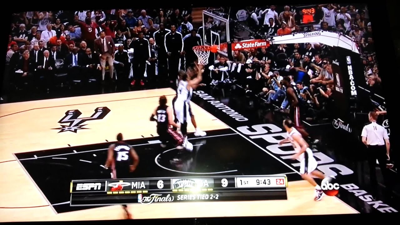 Nba finals 2013 game 5: Lebron James misses dunk!! - YouTube