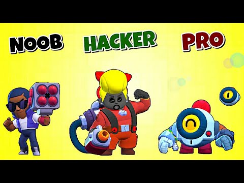 BRAWL STARS - NOOB vs PRO vs HACKER