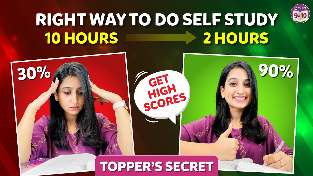 Right Way to do Self Study | Topper's Secret | BYJU'S - YouTube