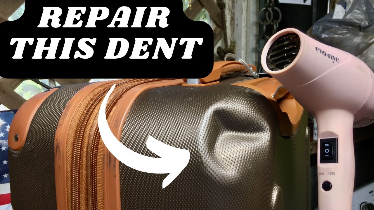 Hard Shell Suitcase Dent Repair - YouTube