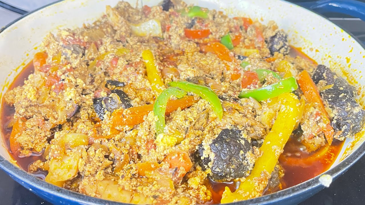 HOW MAKE AUTHENTIC GHANAIAN AGUSHIE/AKATOA STEW - YouTube