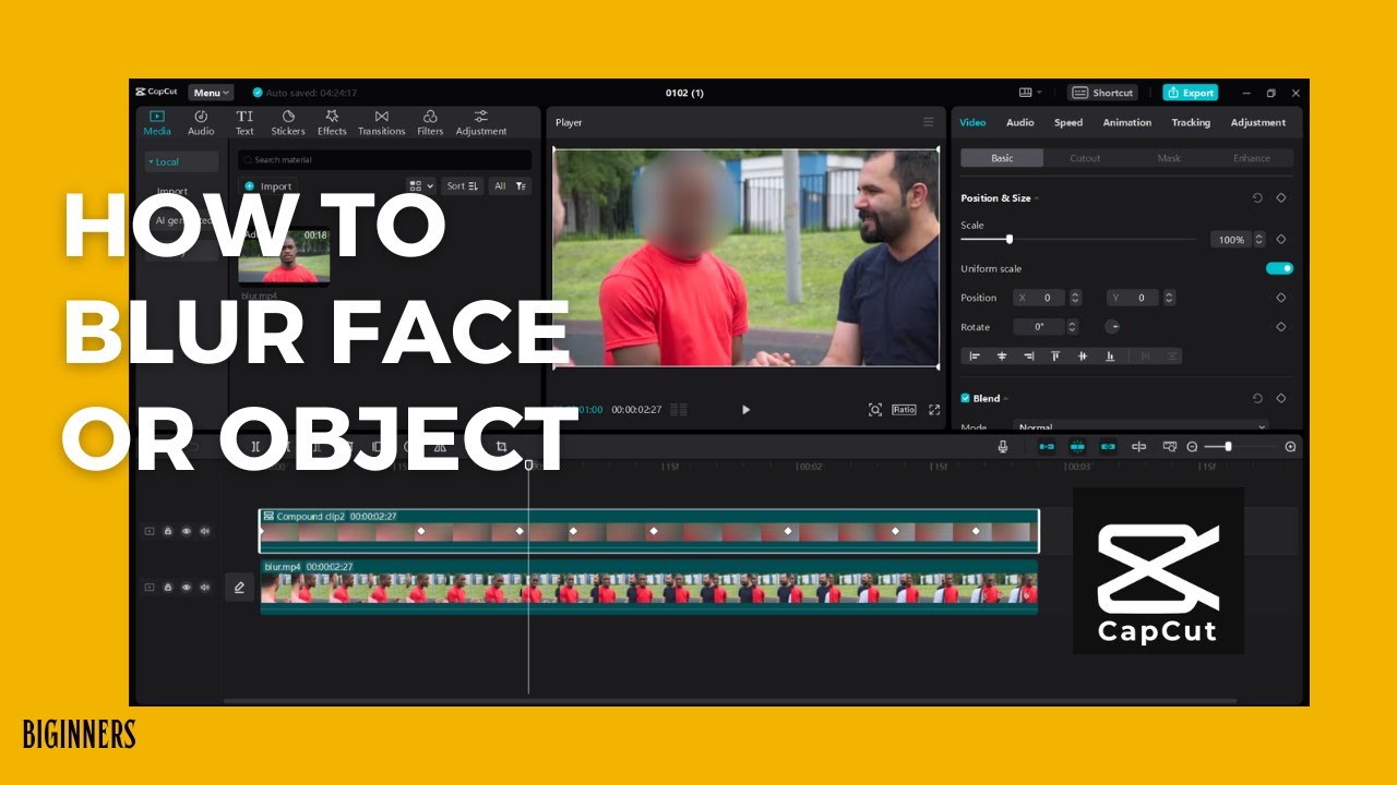 How To Blur Face Or Object In Capcut (NEW UPDATE) - YouTube