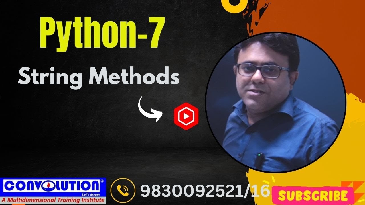 Learn Python Programming Class 7 String Methods Convolution 7126