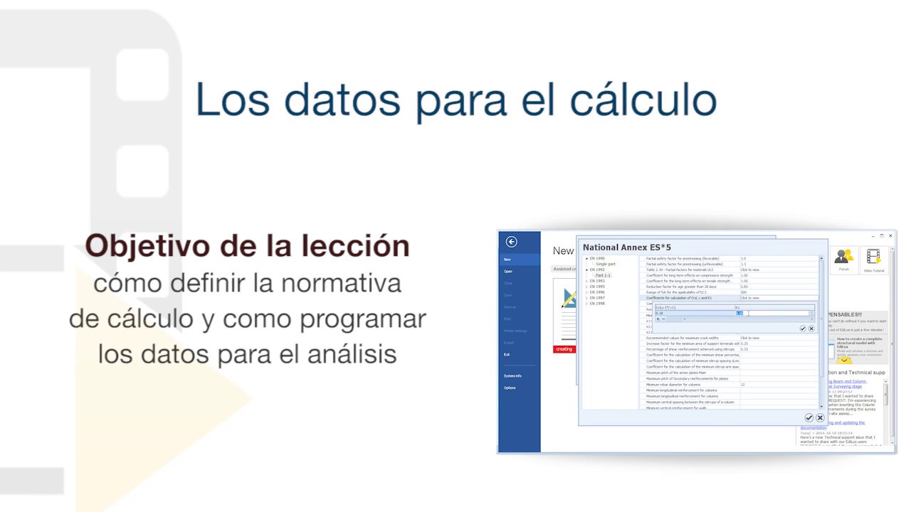 Tutorial de EdiLus - Los datos para el cálculo - ACCA software - YouTube