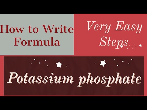 How to Write Formula || Potassium phosphate #chemicalformula # ...