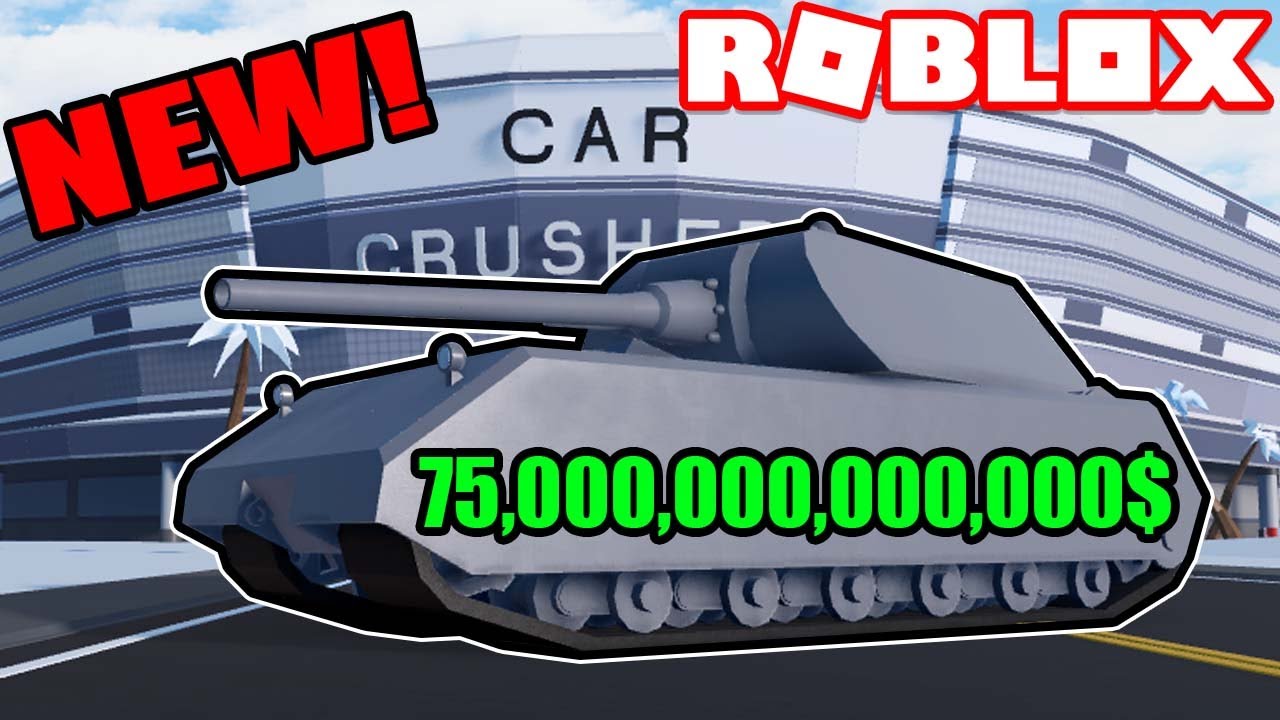DESTROYING EVERYTHING WITH NEW MOST POWERFUL TANK in ROBLOX CAR ...