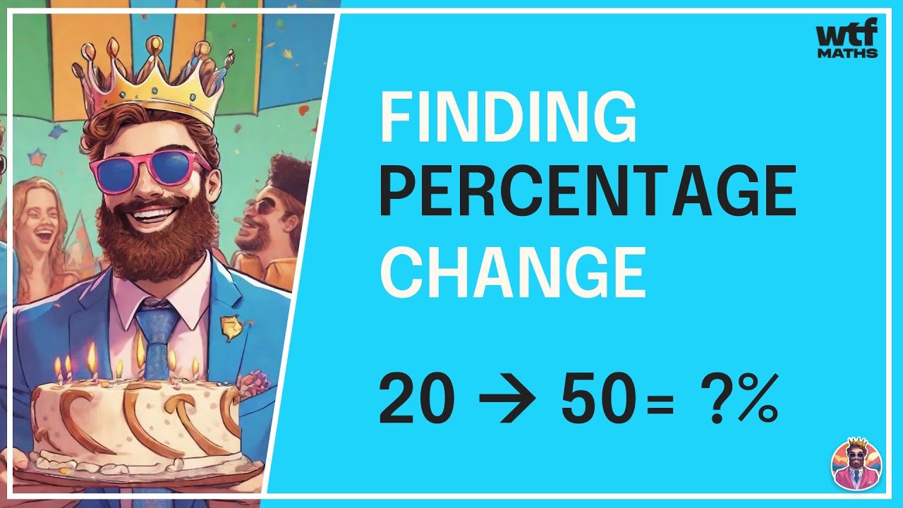 How to find a percentage change - YouTube