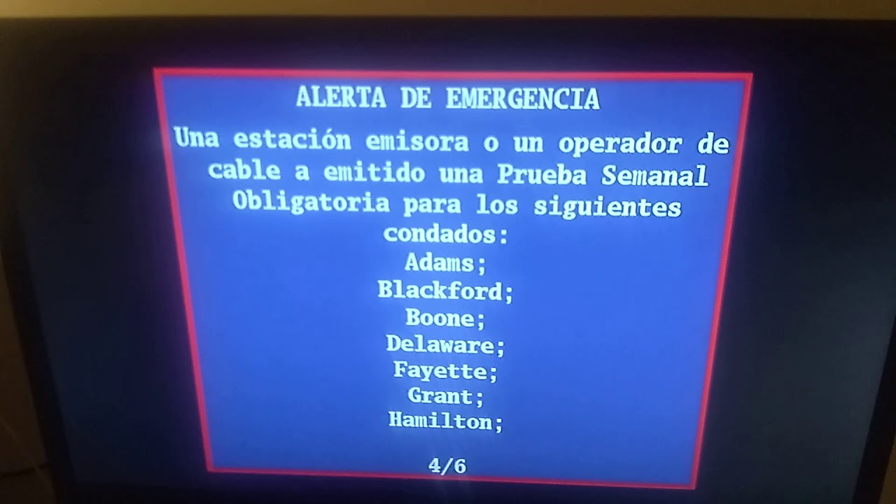 EAS #234-235: Required Weekly Test - Indiana (7/25/2019) (Comcast/X1 ...