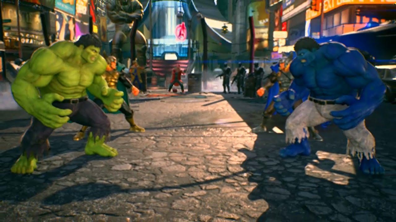 Hulk & Thor Vs Blue Hulk & Thor [Very Hard]AI Marvel Capcom infinite ...