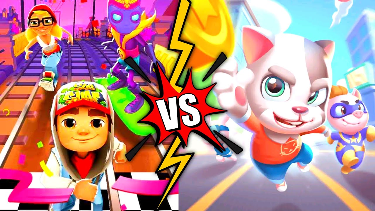 Subway Surfers music race iOS Android Vs pet runner cat rush, Fun ...