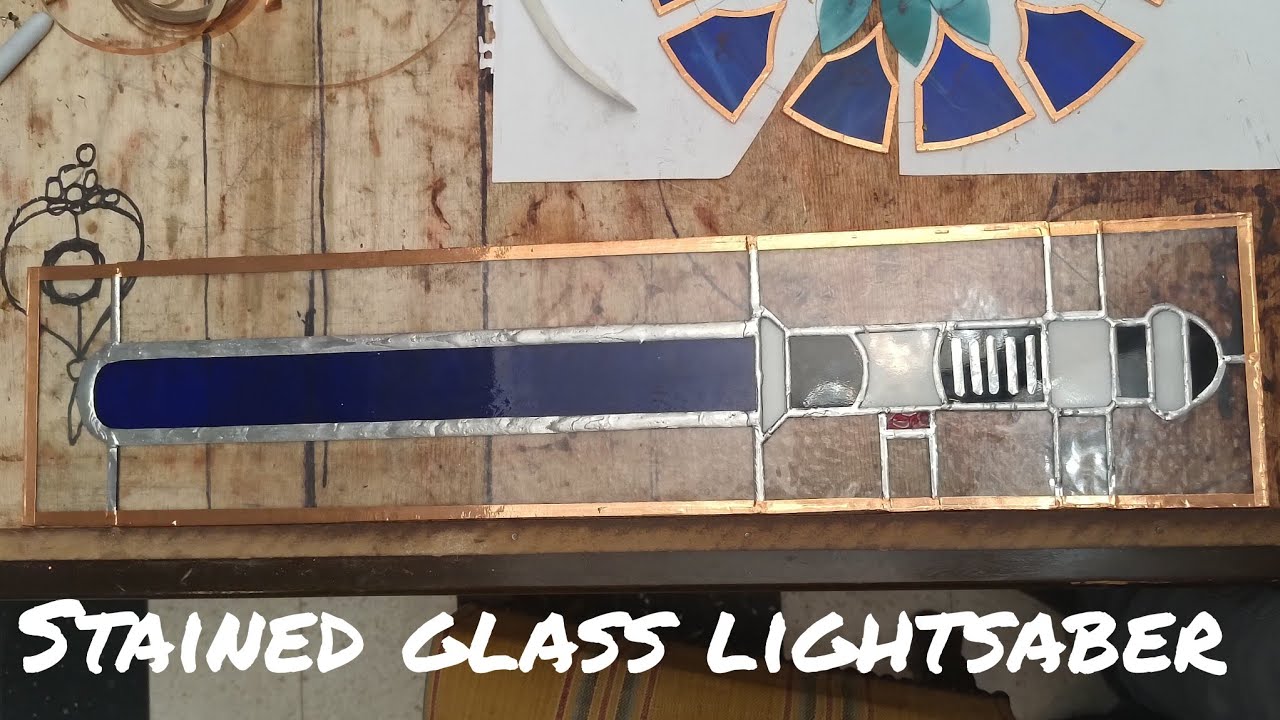 Obi-Wan lightsaber (Tiffany stained glass) - YouTube