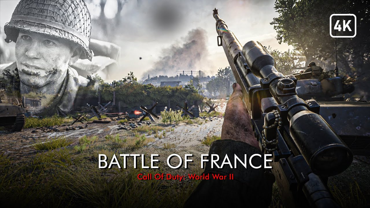 BATTLE OF FRANCE 1944 | Call of Duty World War II Realistic Gameplay ...