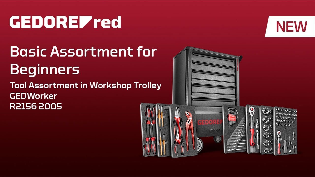 Workshop trolley with style | Tool Set GEDWorker 119-pieces R21562005 ...