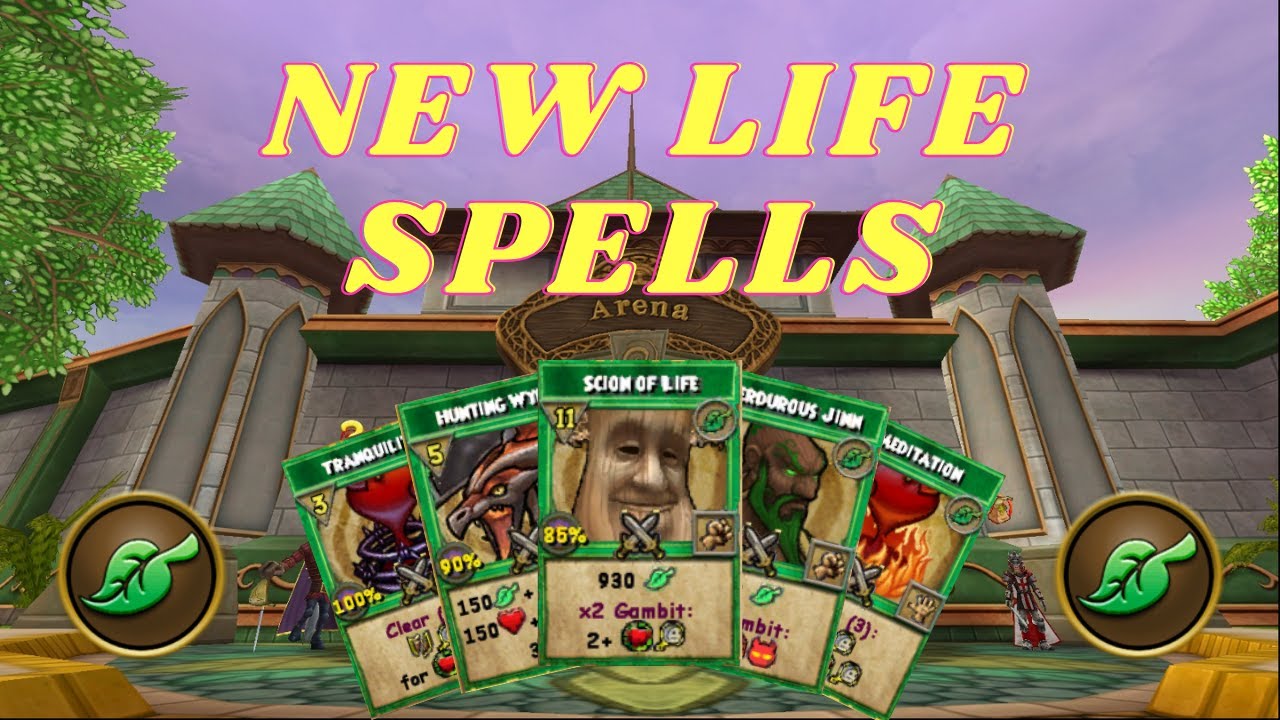 Wizard101 || NEW Life Roshambo Spells!! - YouTube