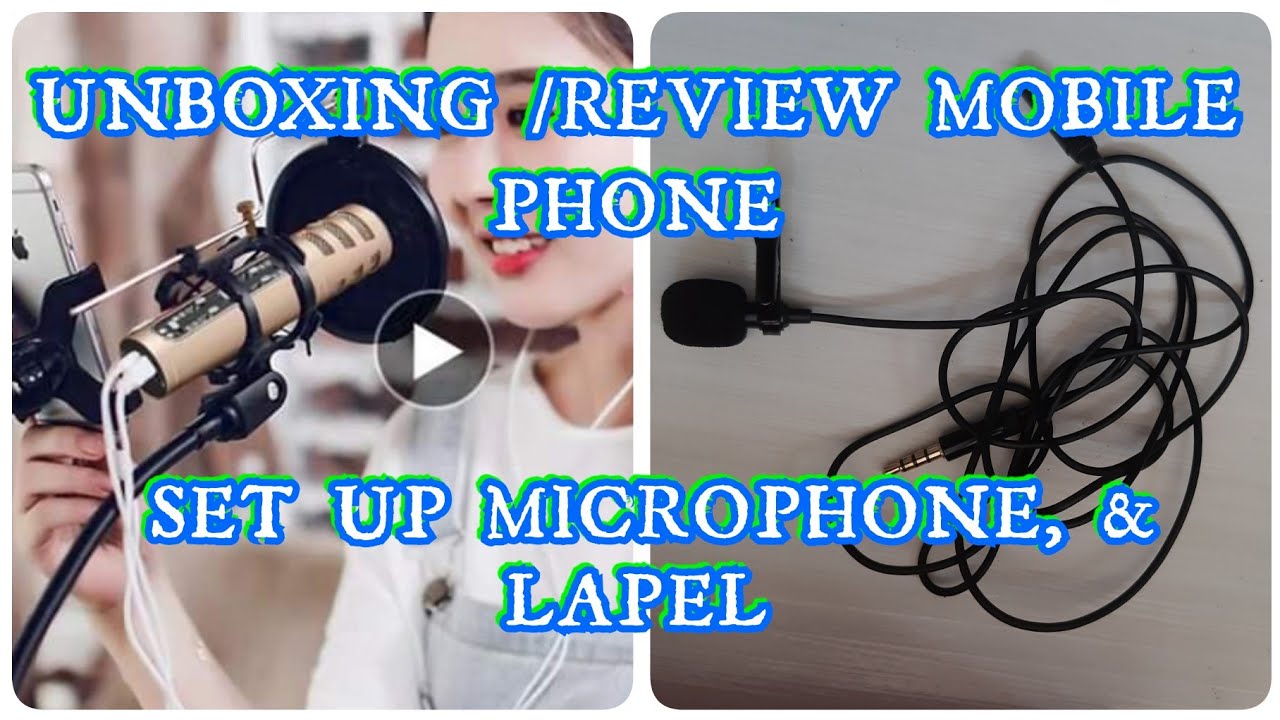 UNBOXING/ REVIEW, AND SET UP, MOBILE MICROPHONE &MINI MIC,OR LAPEL ...