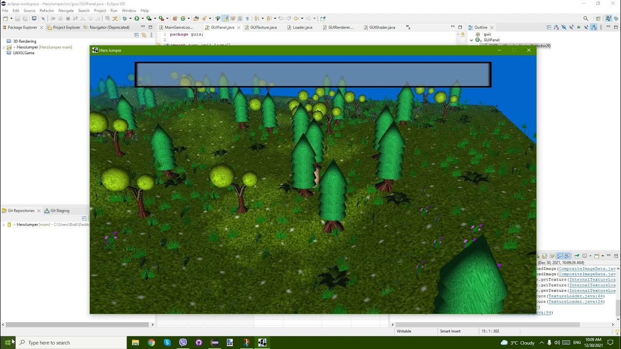 LWJGL 3D Game [2 - Basic GUI] - YouTube