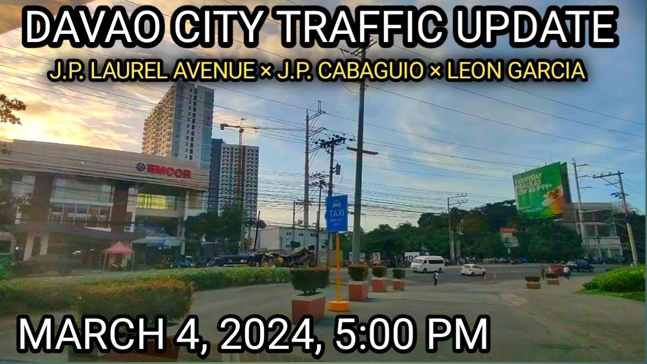 DAVAO CITY PHILIPPINES TRAFFIC SCENERY FROM ABREEZA DE AYALA MALL TO ...