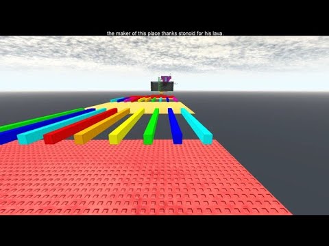 Easy rainbow obby Its back :D Roblox Gears Allowed - YouTube