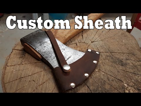 Hultafors Axe Restoration: Making Custom Axe Sheath - YouTube