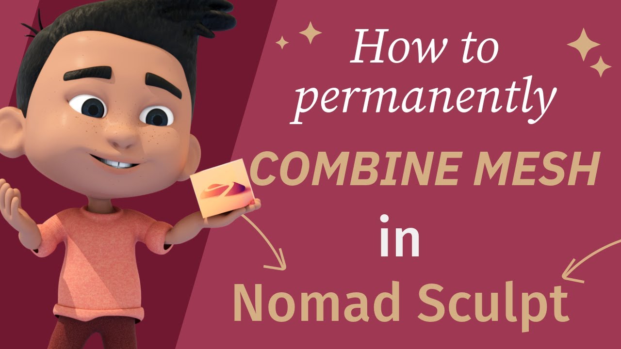 How to Permanently Combine Mesh in Nomad Sculpt - YouTube
