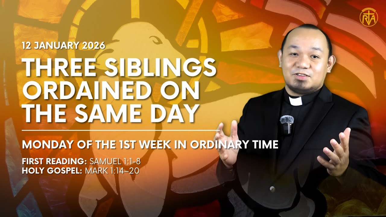 THREE SIBLINGS ORDAINED ON THE SAME DAY | Daily Reflection with Fr ...