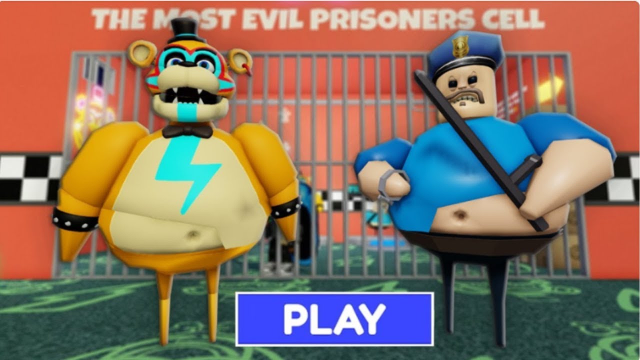 FNAF SECURITY FREDDY BARRY'S PRISON RUN! Scary OBBY Walkthrough FULL ...