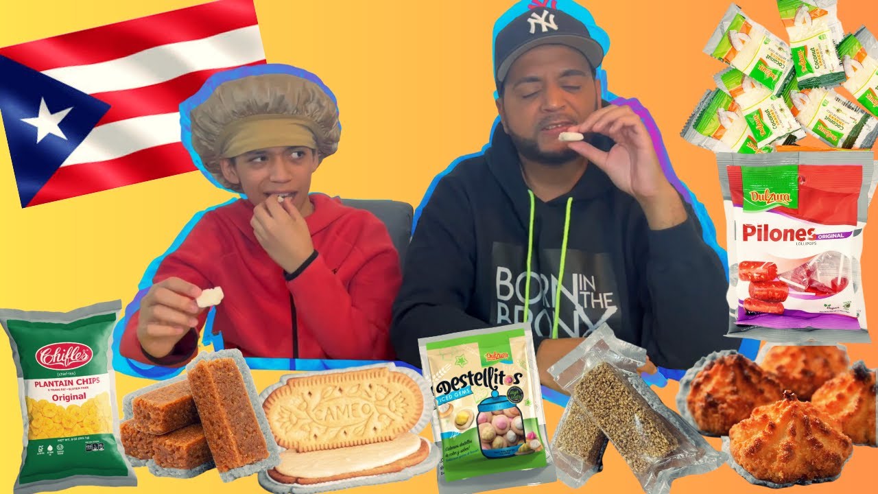 Nephew & Uncle Try Puerto Rican Snacks! Vlogmas Day 10 - YouTube