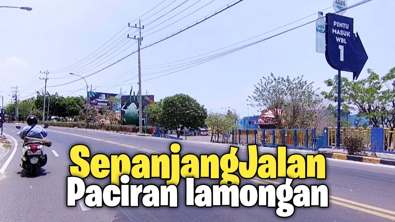 MELIHAT KONDISI JALAN SEPANJANG JALUR PACIRAN LAMONGAN - YouTube