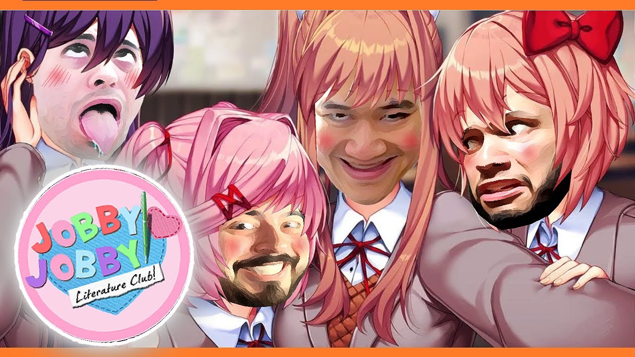 Playing DOKI DOKI LITERATURE CLUB with Friends | JobbythePlays - YouTube