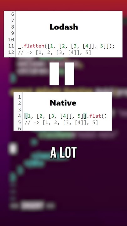 I hate having too many dependencies so I am getting rid of lodash - YouTube