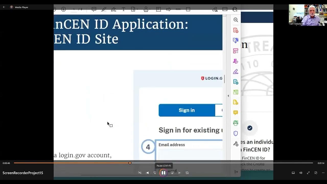 FINCEN _ IDENTIFIER NUMBER APPLICATION Demo for Beneficial Ownership filings - YouTube