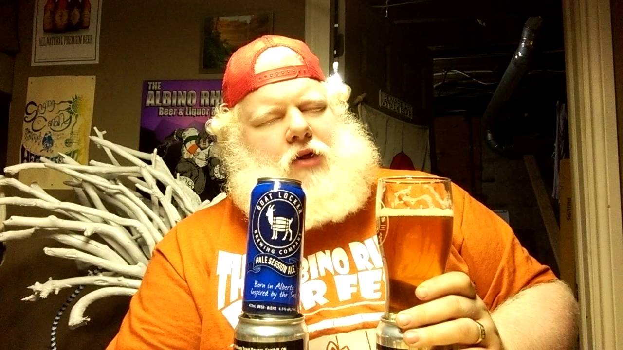Goat Locker Pale Session Ale : Albino Rhino Beer Review - YouTube