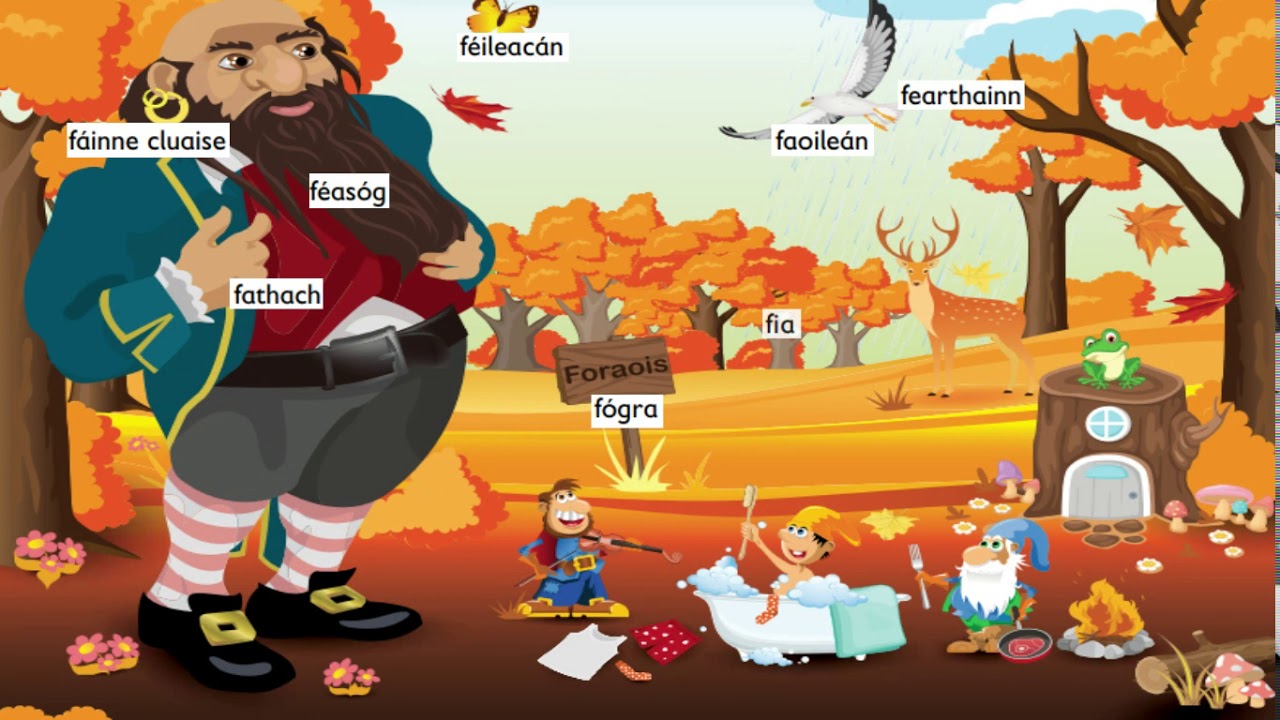 Feicim le mo shúile beaga Litir F - YouTube