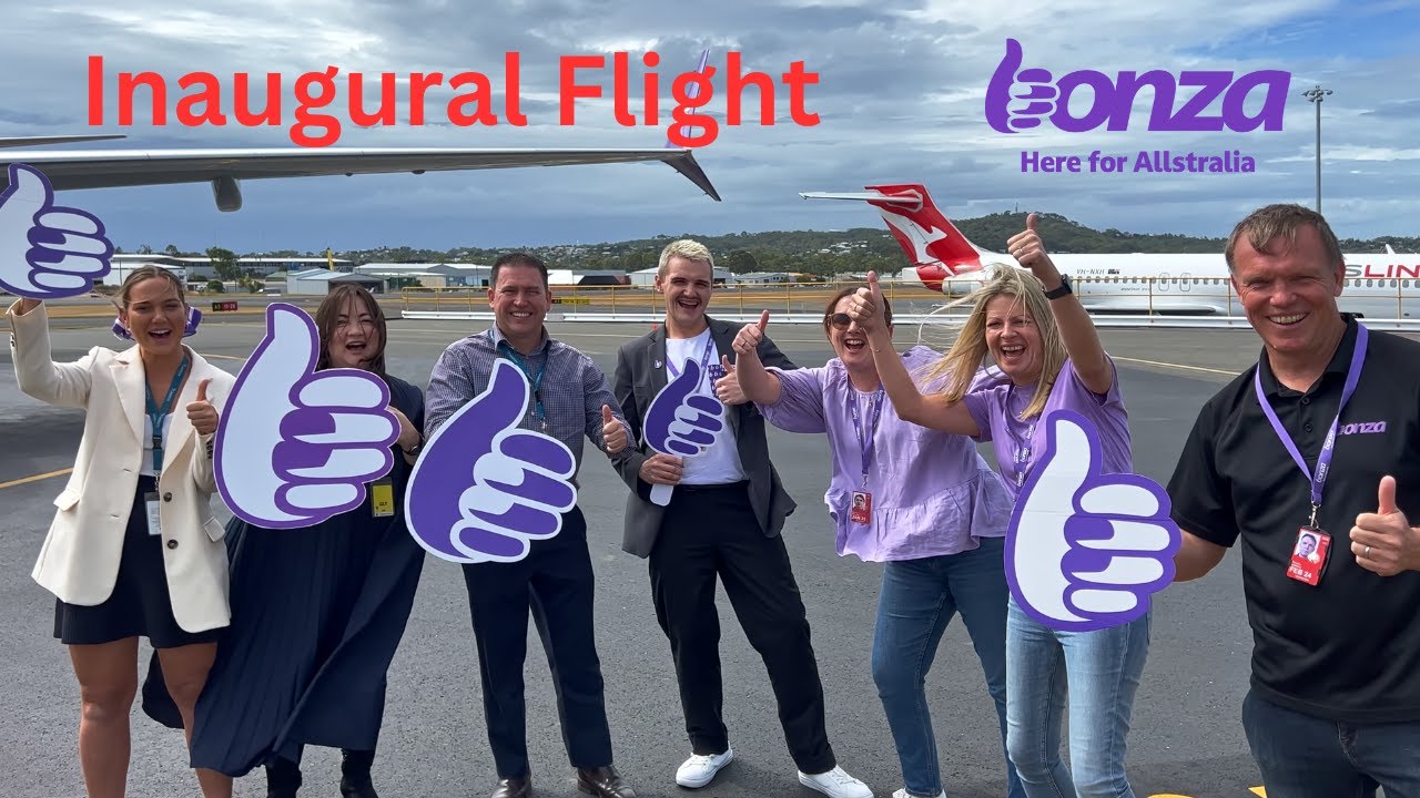 【Inaugural Flight】Gladstone to Melbourne Bonza AB1010 Boeing 737 MAX 8 ...