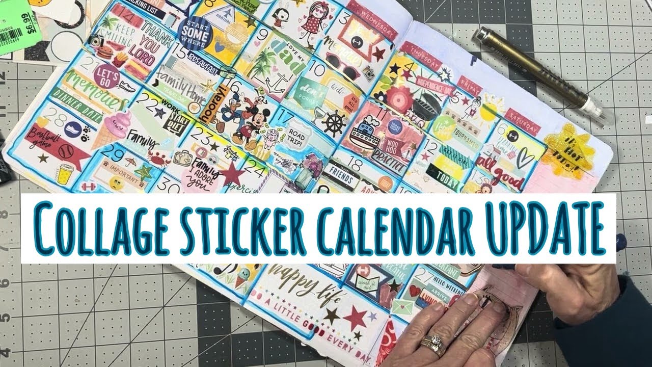 Collage sticker calendar update ! - YouTube