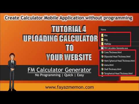 Tutorial 4-Uploading Calculator files to your website - YouTube