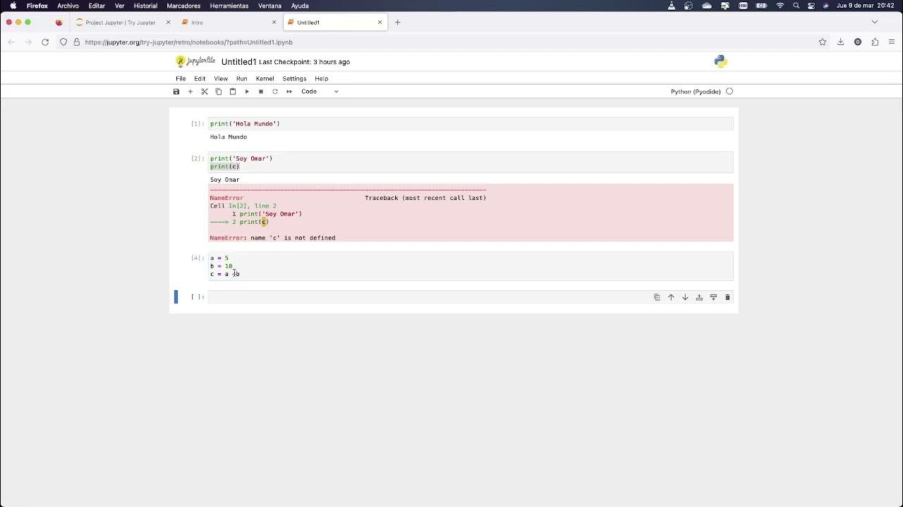 Tema 1 Ejecutar Python en Jupyter - YouTube